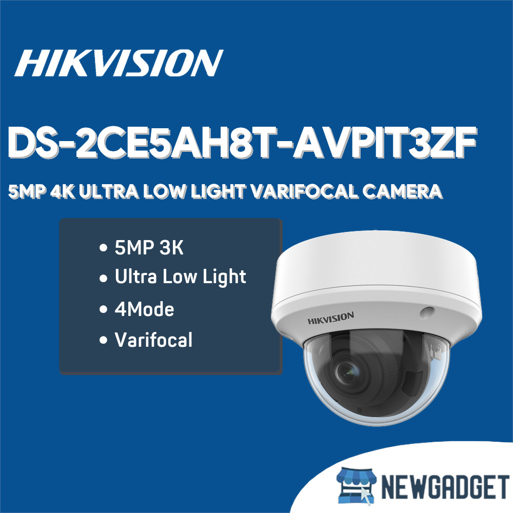 Jual HIKVISION DS-2CE5AH8T-AVPIT3ZF 5MP 4K ULTRA LOW LIGHT VARIFOCAL ...