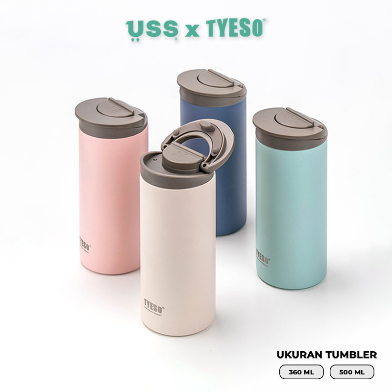 Jual USS x Tyeso Botol Minum Aesthetic 360ml Stainless Steel Ori TS-8840 Tahan Panas dan dingin ...