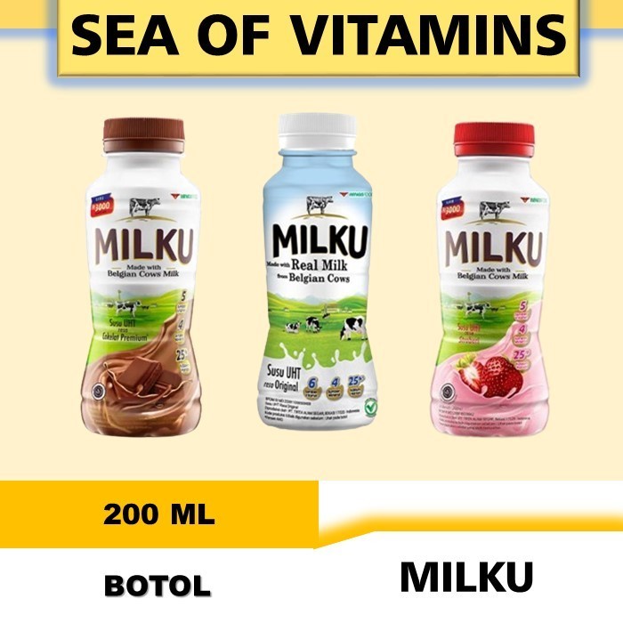 Jual 1 BOTOL MILKU SUSU UHT 200 ML | Shopee Indonesia