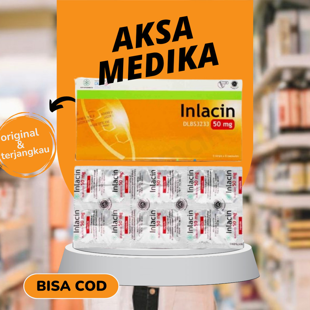 Jual INLACIN 50 MG STRIP 6 KAPSUL -jaminan ori -aksamedika | Shopee ...