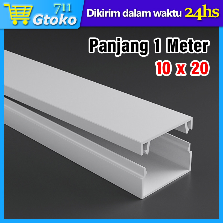 Jual Kabel Duct Kabel Dak Cable Ducting Penutup Pelindung Kabel Tempel Dinding Lantai PVC Tray ...