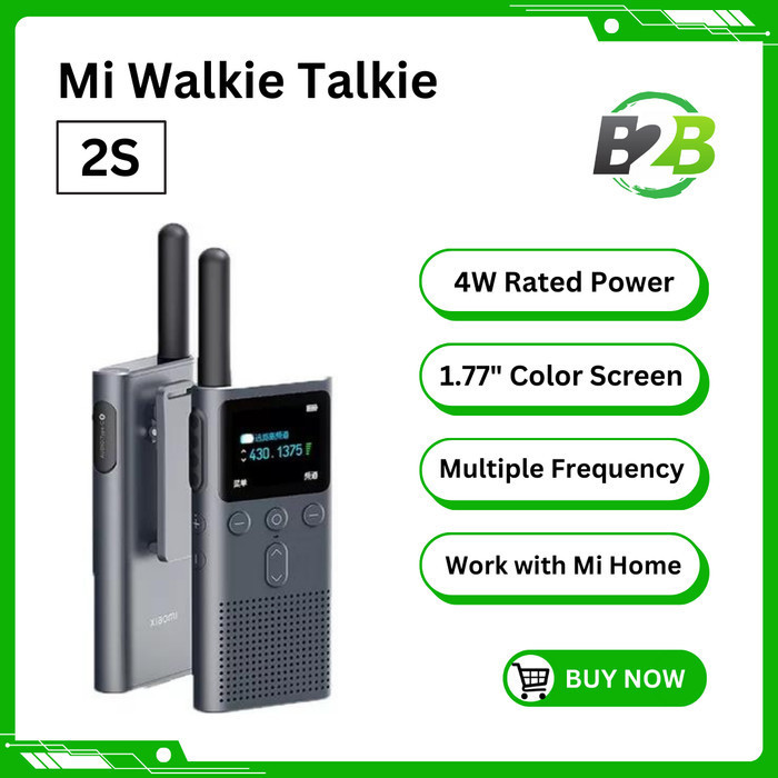 Jual Mi Smart Walkie Talkie 2s Multiple Frequency HT 4W Power Intercom ...
