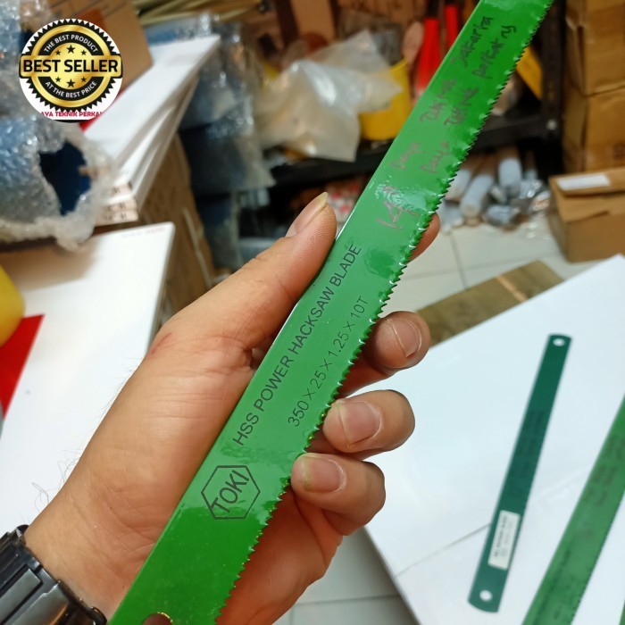Jual mata hacksaw toki 14" 350x25x1.25x10T / mata gergaji besi 14" toki ...