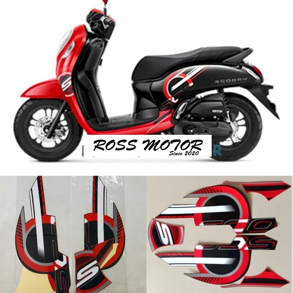 Jual Striping stiker polet list motor honda Scoopy 2023 2024 sporty ...