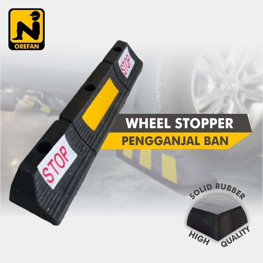 Jual karet stop untuk mobil Rubber Wheel Stopper STOP Pengganjal Ban ...