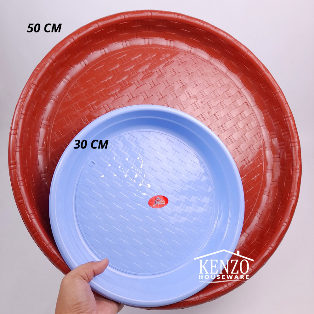 Jual Tampah 30 40 50 CM Plastik Bulat Jumbo Nampan Kimura Medium ...