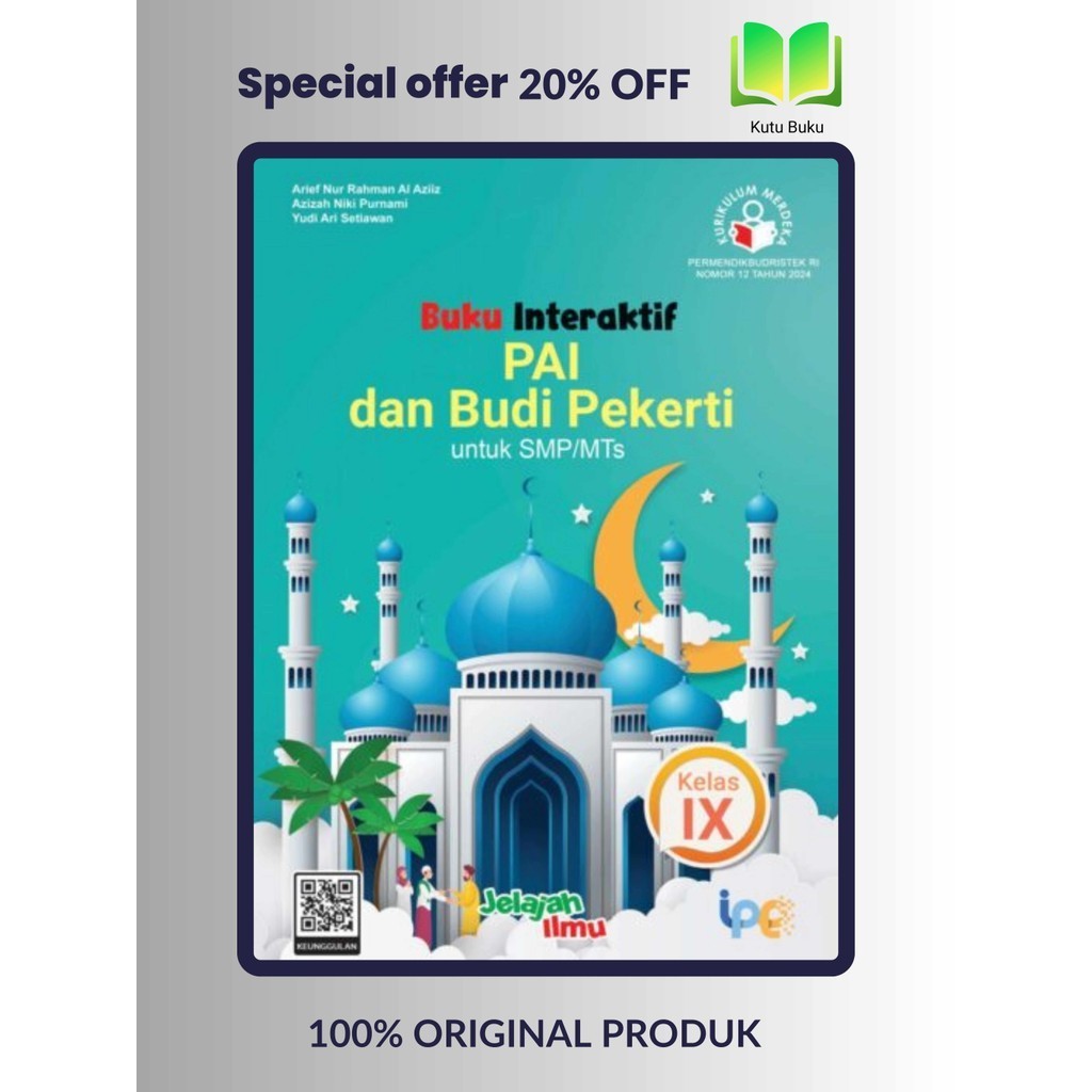 Jual Buku Paket Interaktif PAI Kelas 9/IX SMP/MTS Kurikulum Merdeka Intan pariwara Tahun 2024 ...