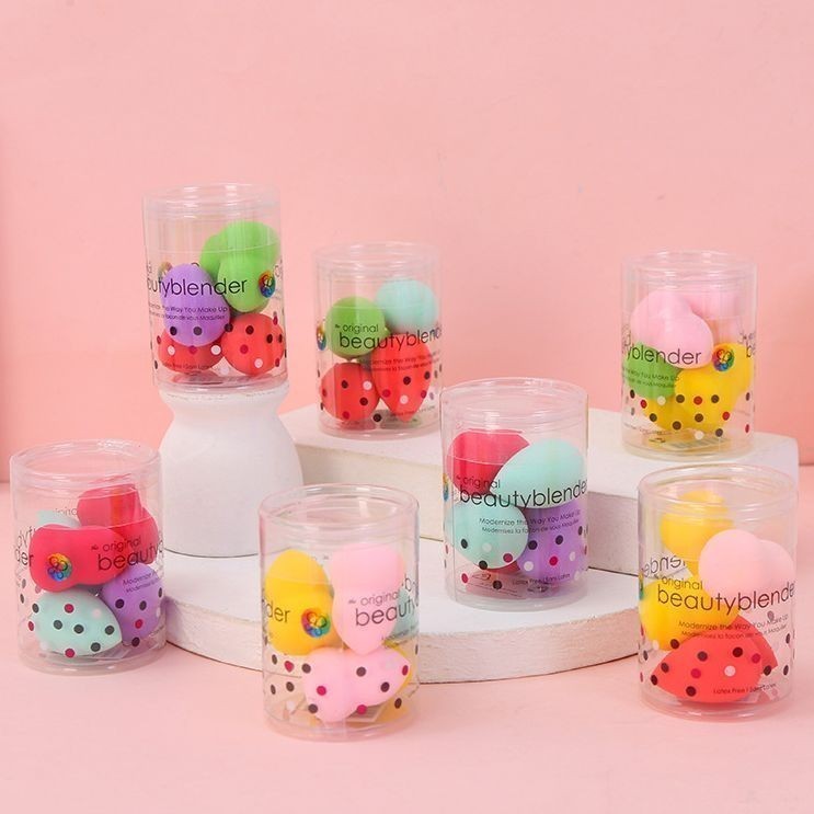 Jual Beauty Blender Sponge Mini Micro Makeup Dengan Mika Penyimpanan [5 ...
