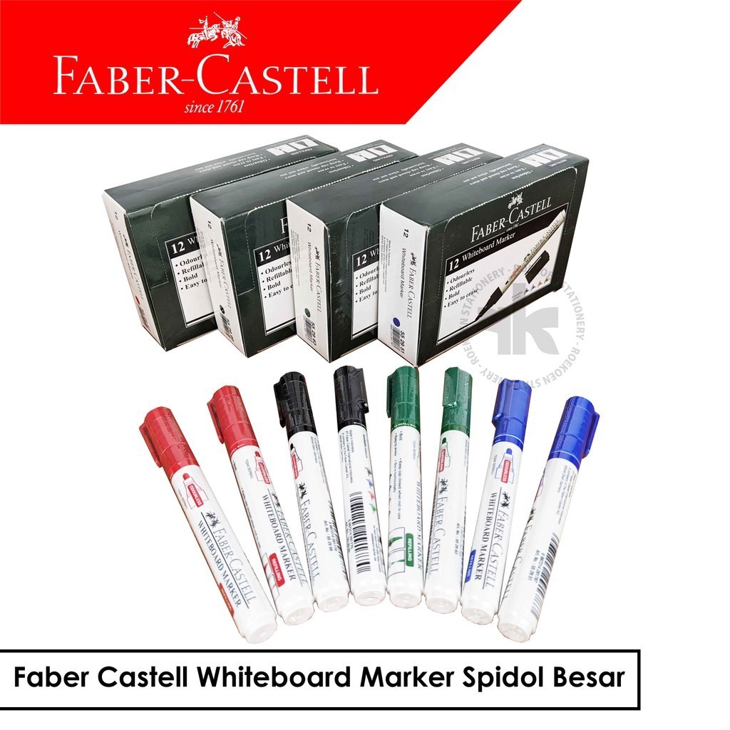 Jual Faber Castell Whiteboard Marker Spidol Besar | Shopee Indonesia