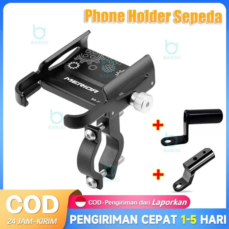 Jual Phone holder hp dudukan tempat penyangga stand handphone stang di motor NB12 Holder hp ...