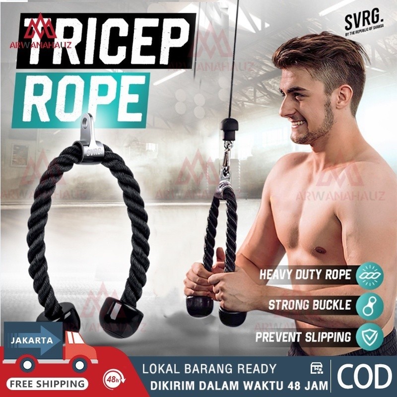 Jual Tricep Rope - Tali Pull Down - Latihan Otot Trisep Latihan tali ...
