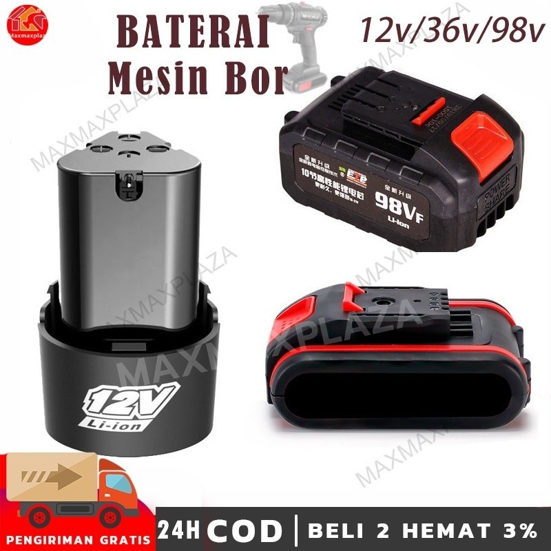 Jual 98/36/12 volt Baterai bor tanpa kabel dan Electric drill battery ...