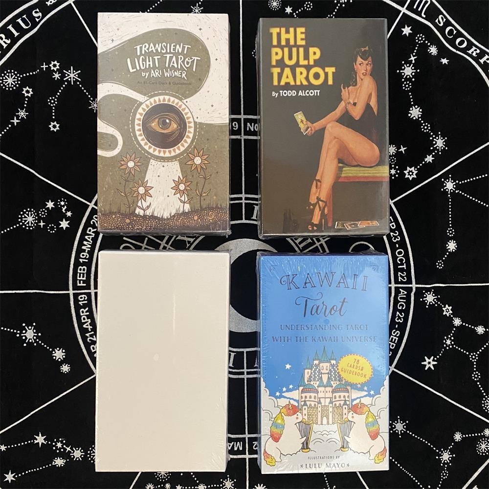 Jual Hardcover The Pulp Tarot Pulp Magazines Themed KAWAII Tarot Card ...