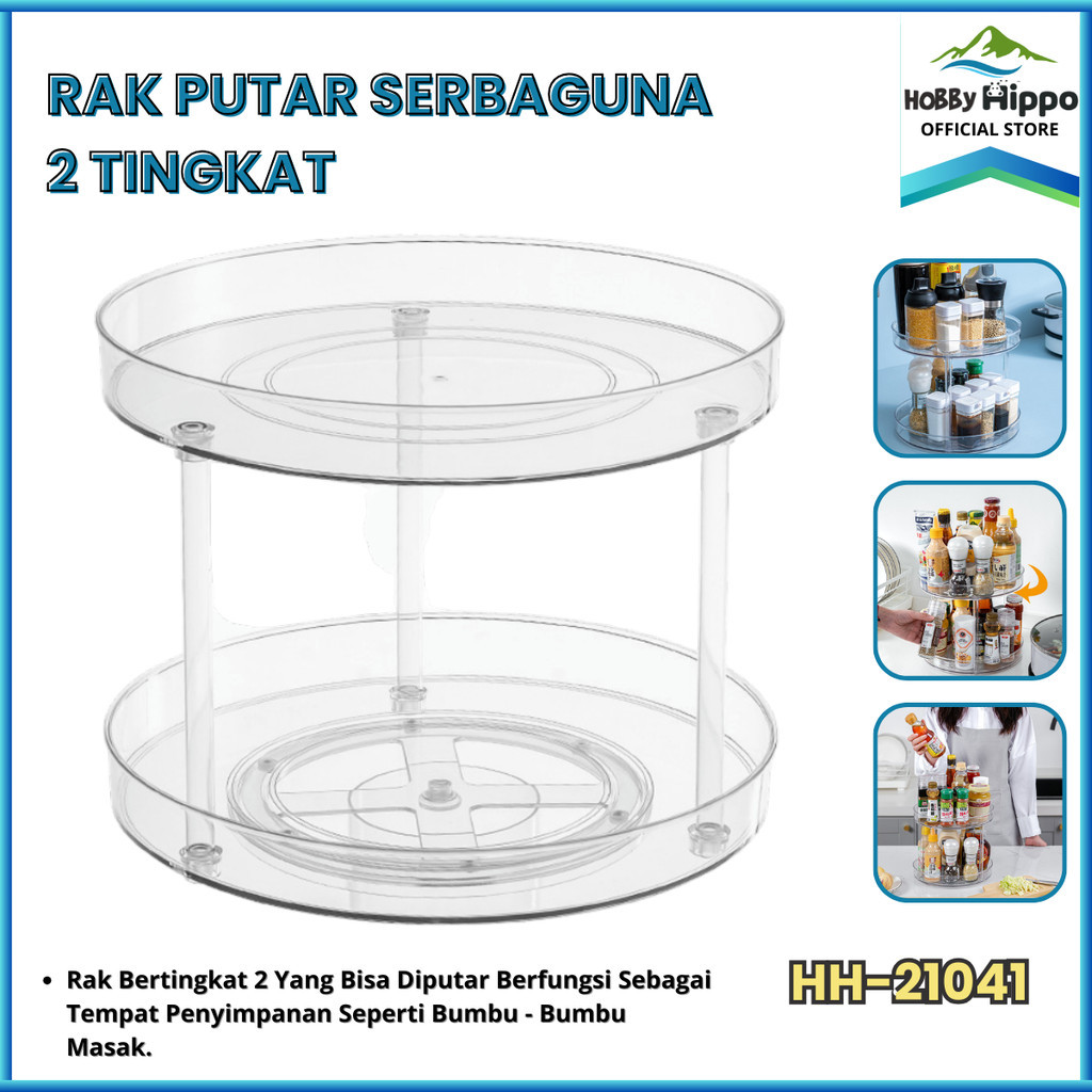 Jual [COD] RAK PUTAR 360° RAK BUMBU, KOSMETIK, SERBAGUNA / RAK PUTAR ...