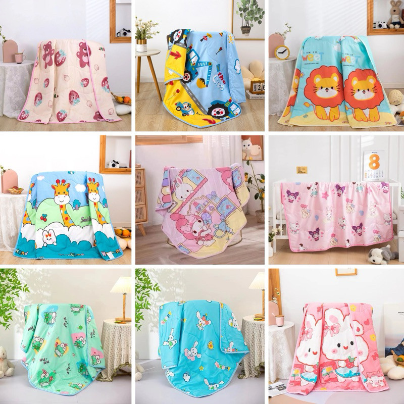 Jual Selimut anak cantik dan imut motif karakter ukuran 110x145cm bahan ...