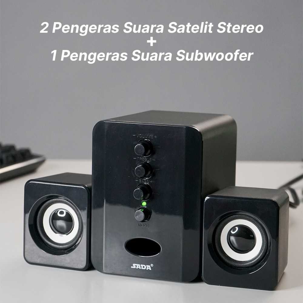 Jual Sepaker Aktif SADA D-202 Active Speaker Stereo 2.1 dengan ...
