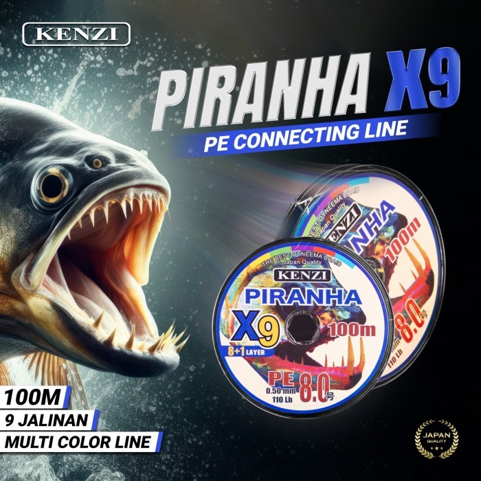 Jual PE KENZI PIRANHA X9 100M CONNECTING | Shopee Indonesia