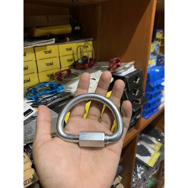 Jual Mailon rapid rapide carabiner screw lock semi circular delta oval ...