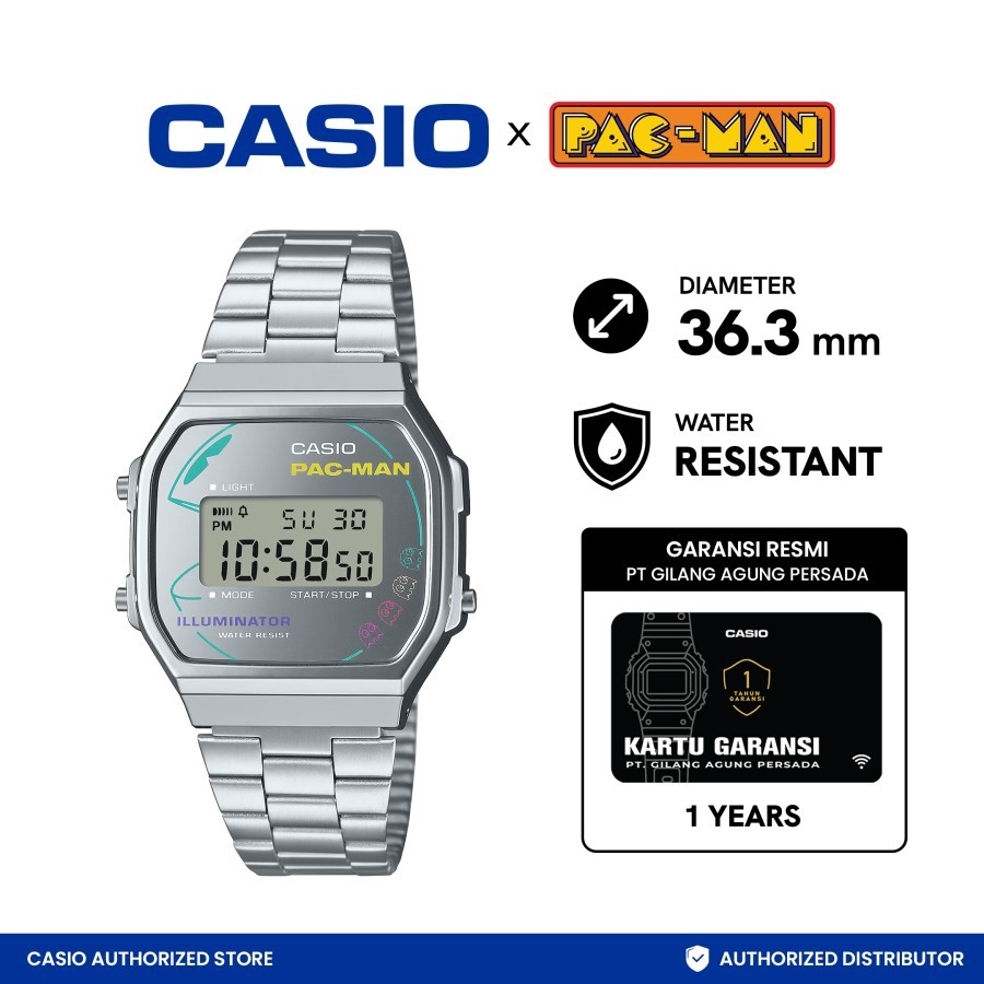 Jual Original 100%!! CASIO A168WEPC-7ADR Jam Tangan Unisex Digital ...