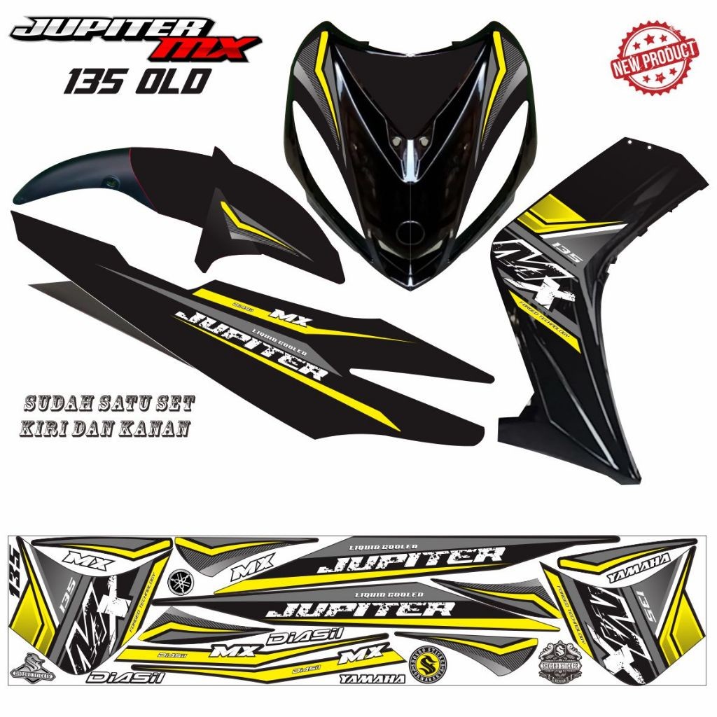 Jual STIKER MOTOR JUPITER MX LAMA / STRIPING JUPITER MX OLD STIKER ...
