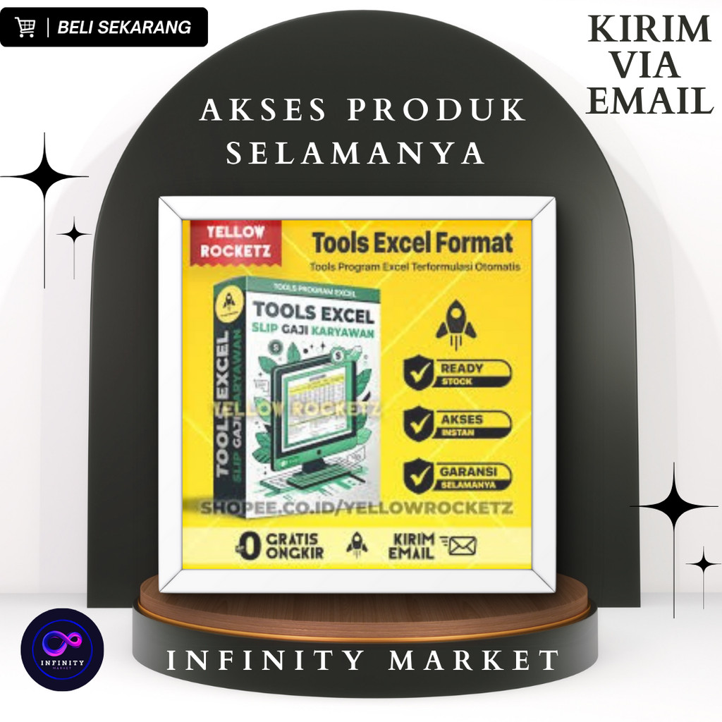 Jual TOOLS EXCEL DATA KARYAWAN + ABSENSI MULTI SHIFT + SLIP GAJI ...
