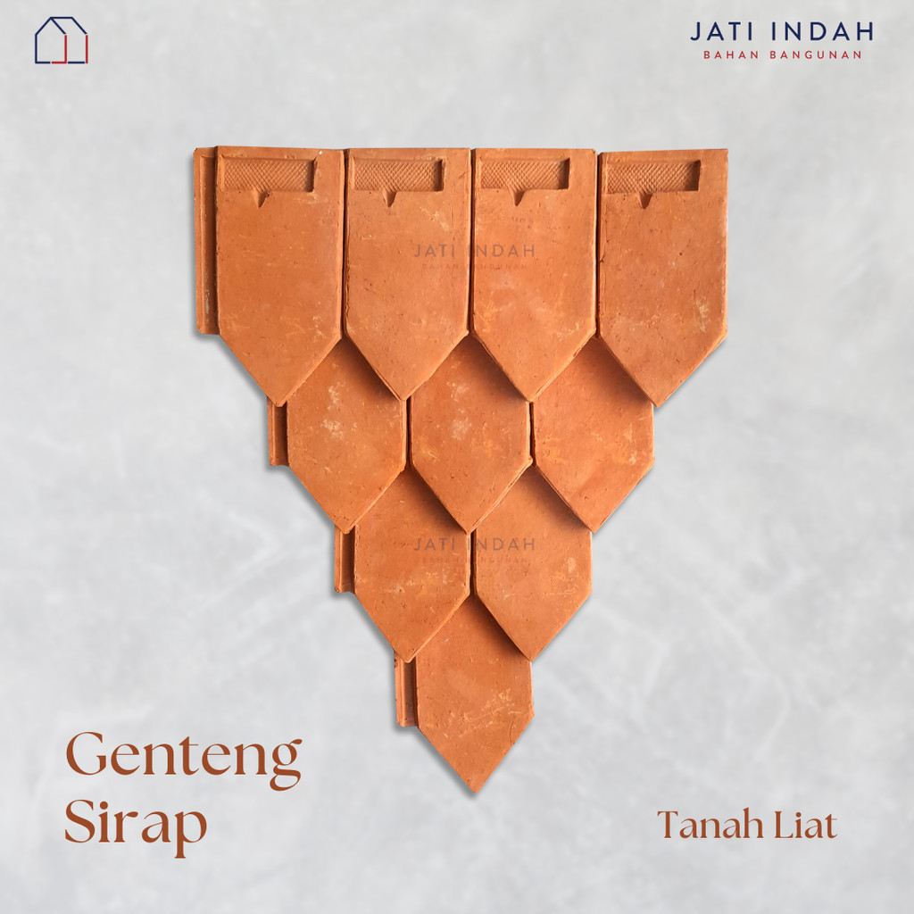 Jual Genteng Sirap Tanah Liat Merah / Genteng Sirip Gazebo | Shopee ...