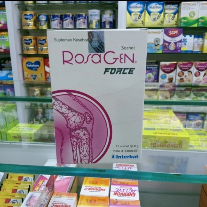 Jual ROSAGEN BOX 15 SACHET ORIGINAL ROSAGEN FORCE ASLI ORIGINAL ROSAGEN ...