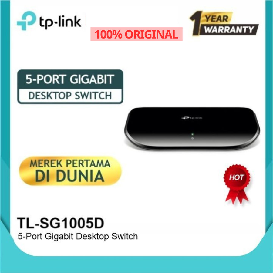 Jual TP-Link TL-SG1005D 5-Port Gigabit Desktop Switch | Shopee Indonesia
