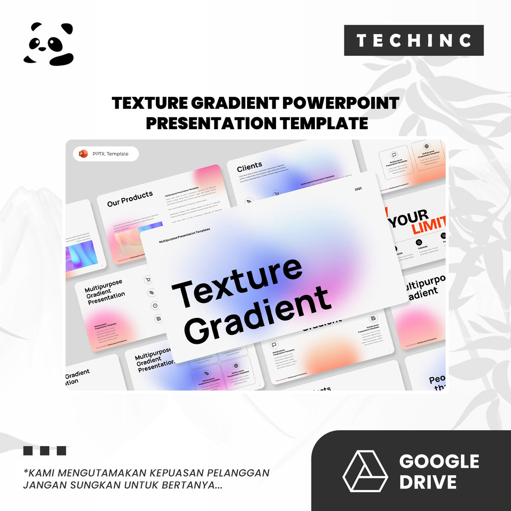 Jual TEXTURE GRADIENT POWERPOINT PRESENTATION TEMPLATE | POWERPOINT ...