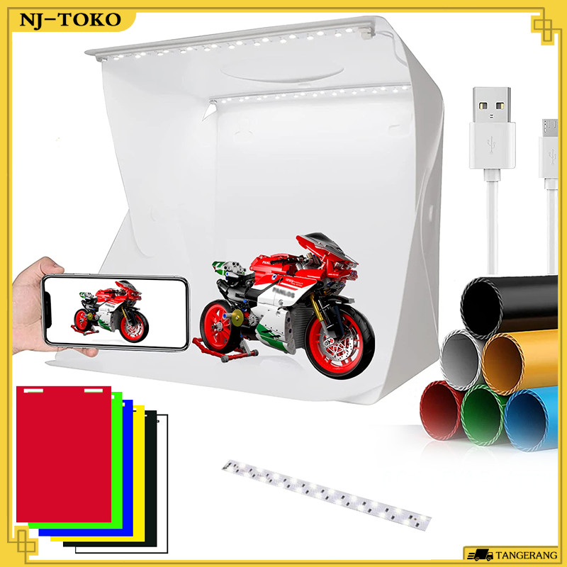 Jual 20*20 40*40cm Mini Studio 35 LED Foto Box Studio Mini 6 Warna ...