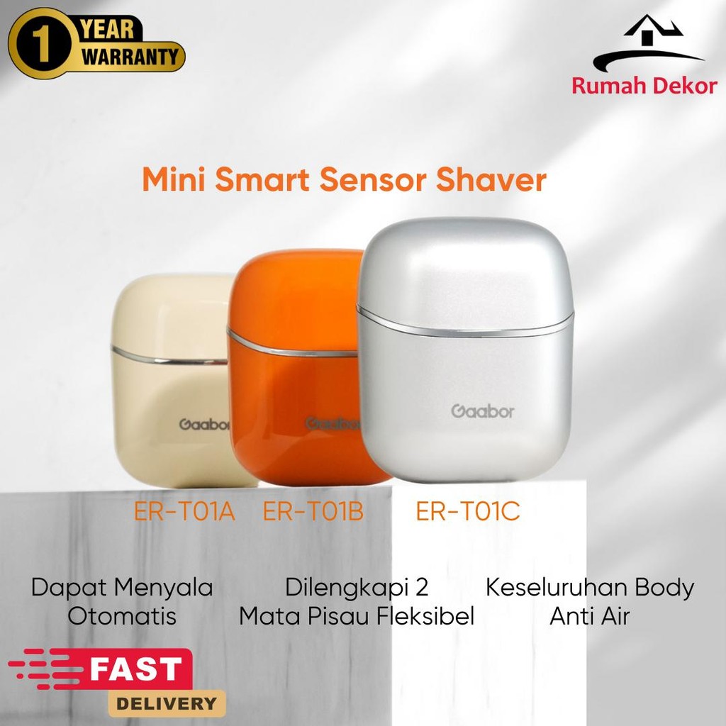 Jual Gaabor ER-T01A, ER-T01B, ER-T01C Mini Smart Sensor Shaver, Menyala ...