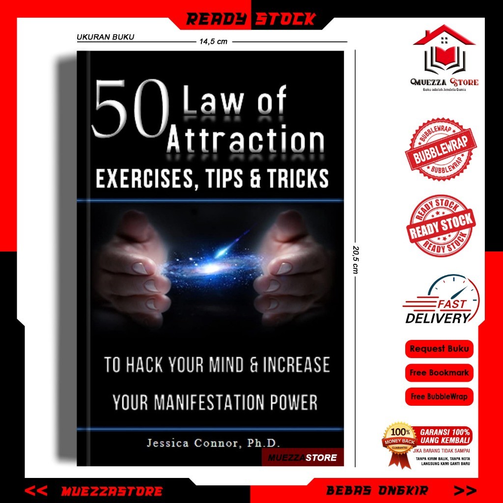Jual 50 Law of Attraction Exercises by Jessica Connor Ph.D. (English ...