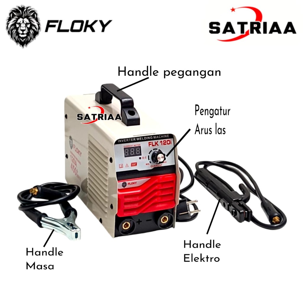Jual Mesin Las Listrik 120A 450 Watt FLOKY Las Listrik Digital 120A 450 ...