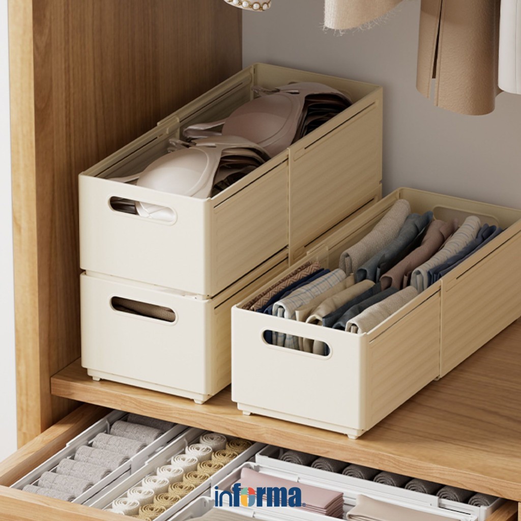 Jual Informa 28-40X10.5X8.5 cm Dash Keranjang Penyimpanan Expandable ...