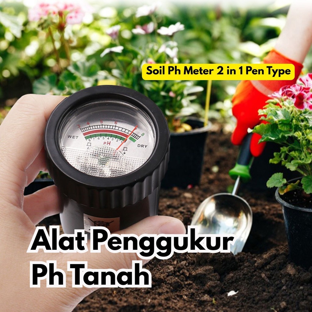 Jual Alat Penggukur Tanah Soil Ph Meter 2 in 1 Pen Type PH Meter Soil ...