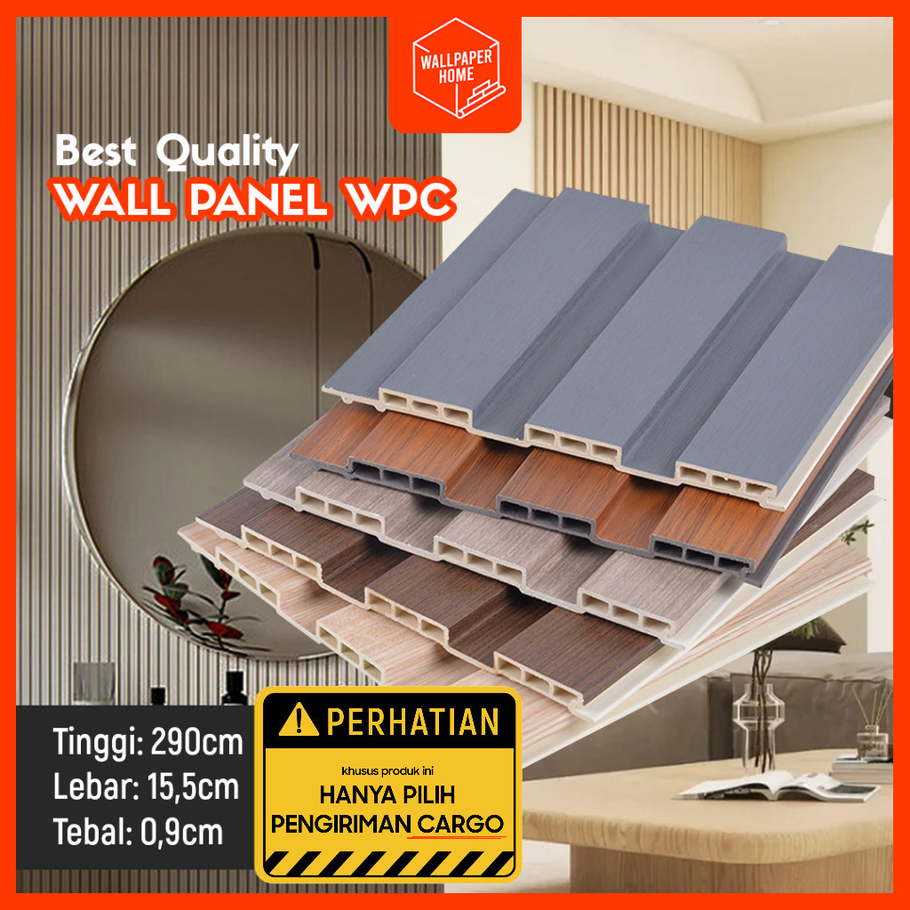 Jual Wall Panel WPC 2,9 Meter Wood Panel PVC Kayu Dinding Ketebalan 9MM ...