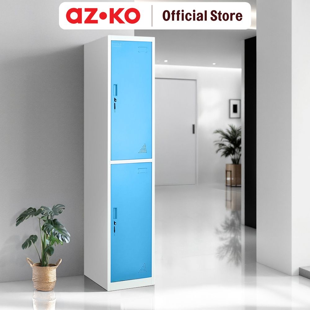 Jual AZKO Masterspace Loker 2 Pintu - Biru | Shopee Indonesia