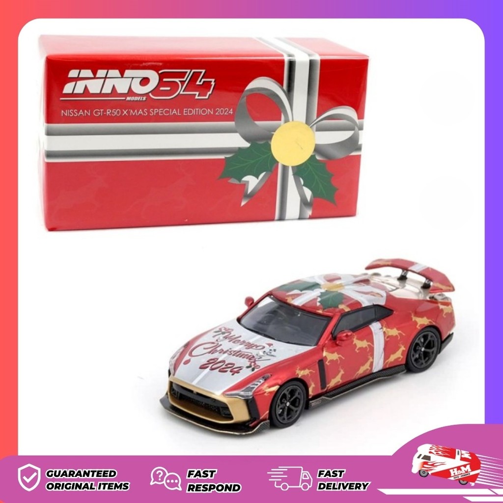 Jual Inno64 1/64 Nissan GT-R50 "X'MAS 2024" Special Edition With Chrome ...