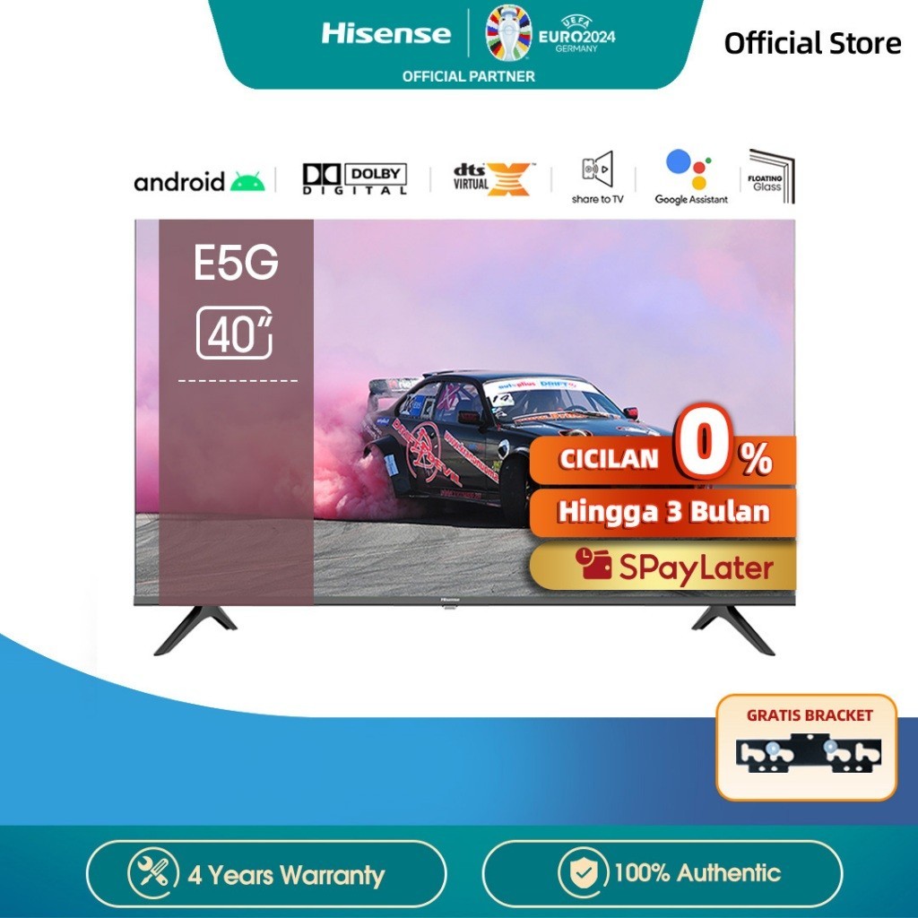 Jual Hisense 40" FHD Android 11 Smart TV-Bezelless Design-Dolby Audio- Youtube/Netflix/Prime ...