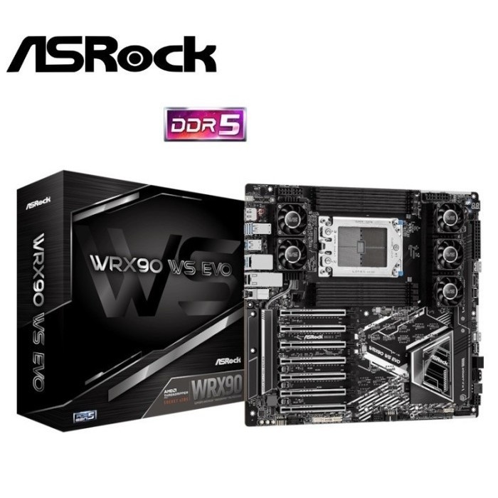 Jual ASROCK Motherboard WRX90 WS EVO | AMD WRX90 sTR5 DDR5 EEB | Shopee ...