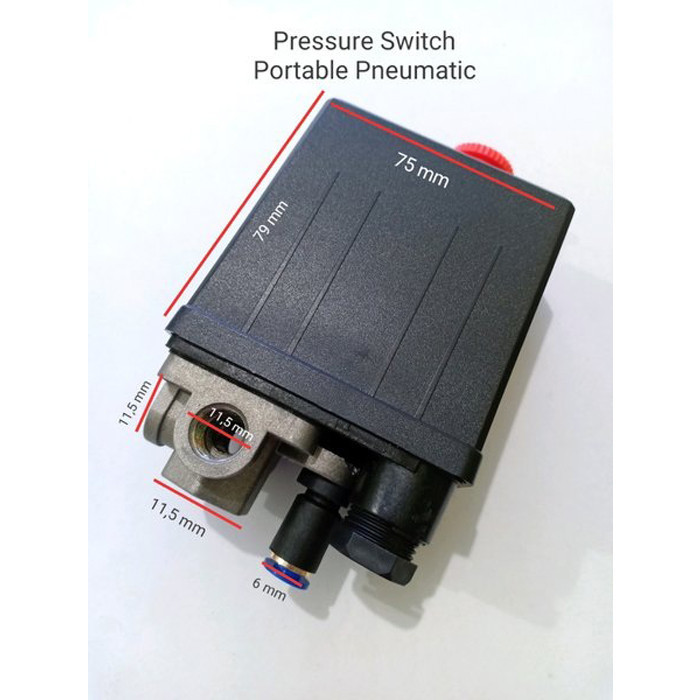 Jual Pressure Switch Otomatis Kompresor Angin Portable Pneumatic ...