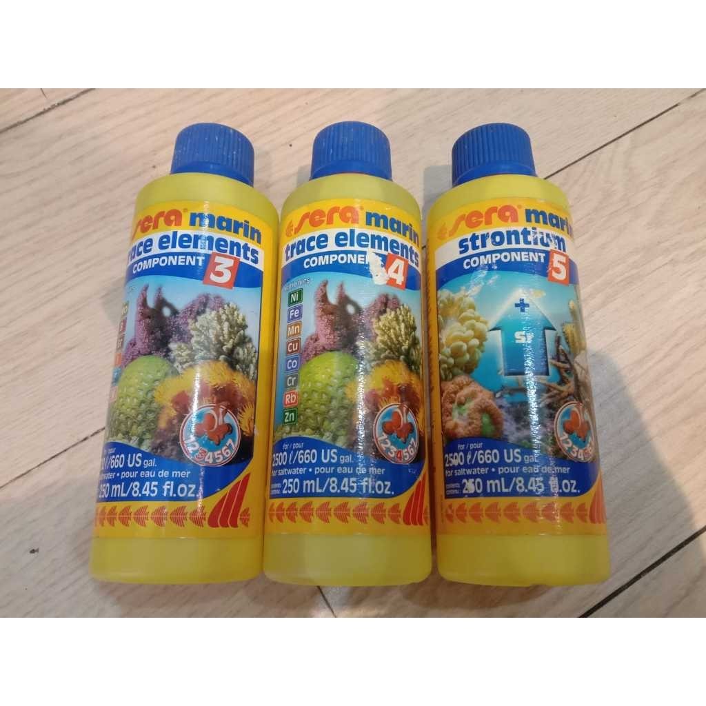 Jual Kebutuhan Akuarium SERA MARIN TRACE ELEMENTS COMPONENT 3, TRACE ELEMENTS COMPONENT 4 ...