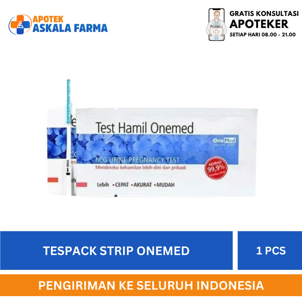 Jual Test pack strip Uji kehamilan ONEMED 1 PCS tes kehamilan testpack ...