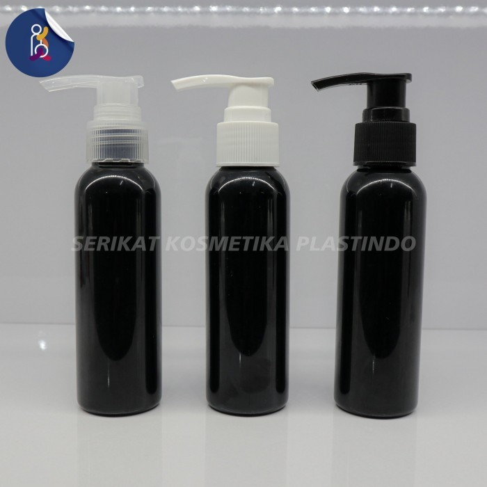 Jual BOTOL BR 100ML PUMP BOTOL PLASTIK PUMP HITAM TUTUP HITAM PUTIH CLEAR | Shopee Indonesia