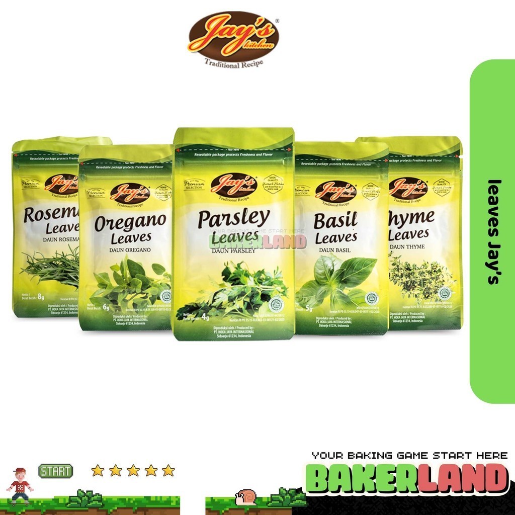 Jual Thyme Leaves Jay's / Daun Oregano / Daun Parsley / Daun Basil ...