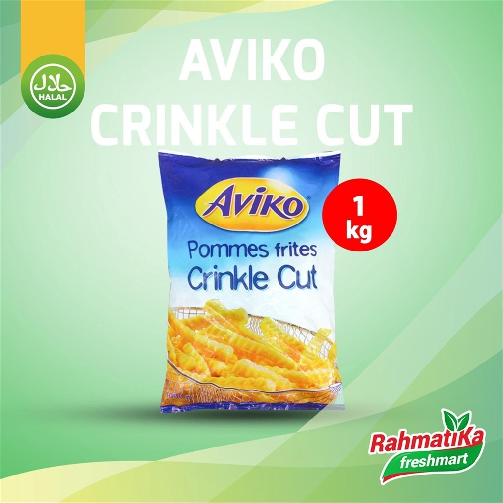 Jual AVIKO Kentang Goreng / Pommes Frites Crinkle Cut 1 Kg | Shopee ...