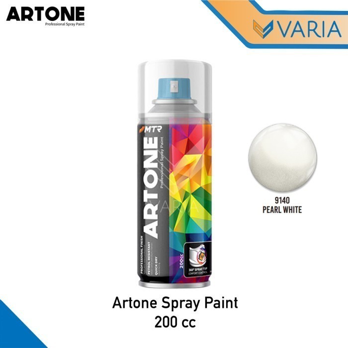 Jual Artone Spray Paint 200 cc Pearl White 9140 Putih Metallic Cat ...