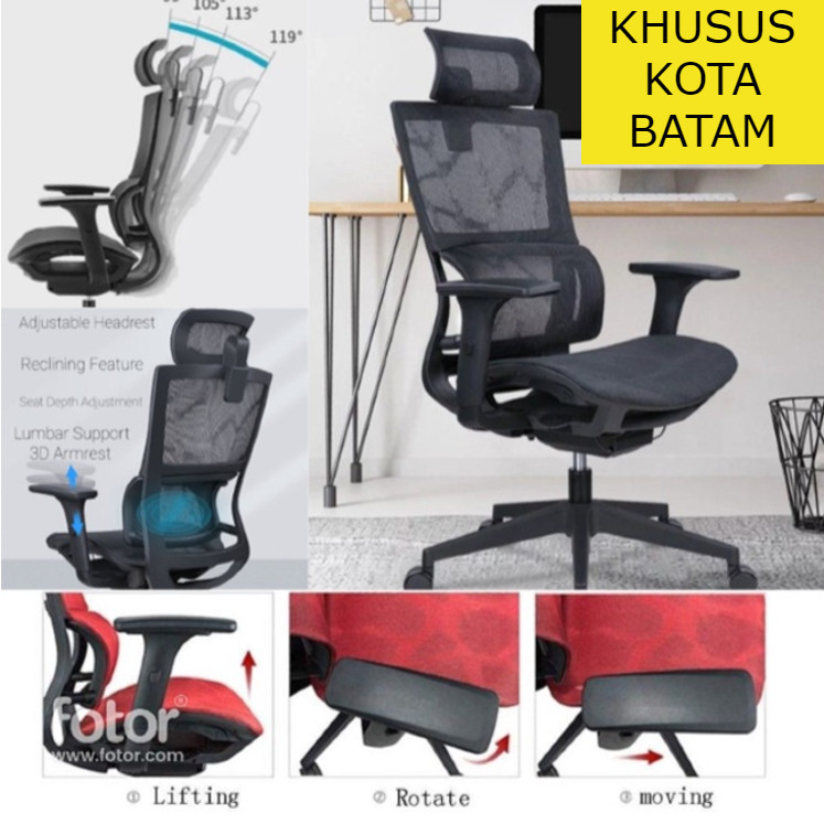 Jual Kursi Kantor / Kursi Kerja Jaring / Kursi Komputer / Kursi Jaring ...