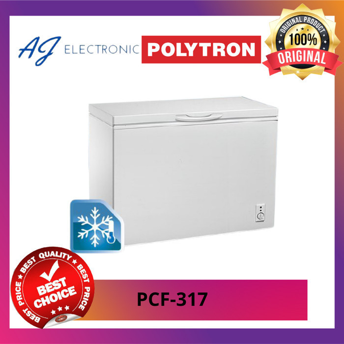 Jual CHEST FREEZER BOX POLYTRON PCF-317 / PCF317 / PCF 317 , 300 LITER ...