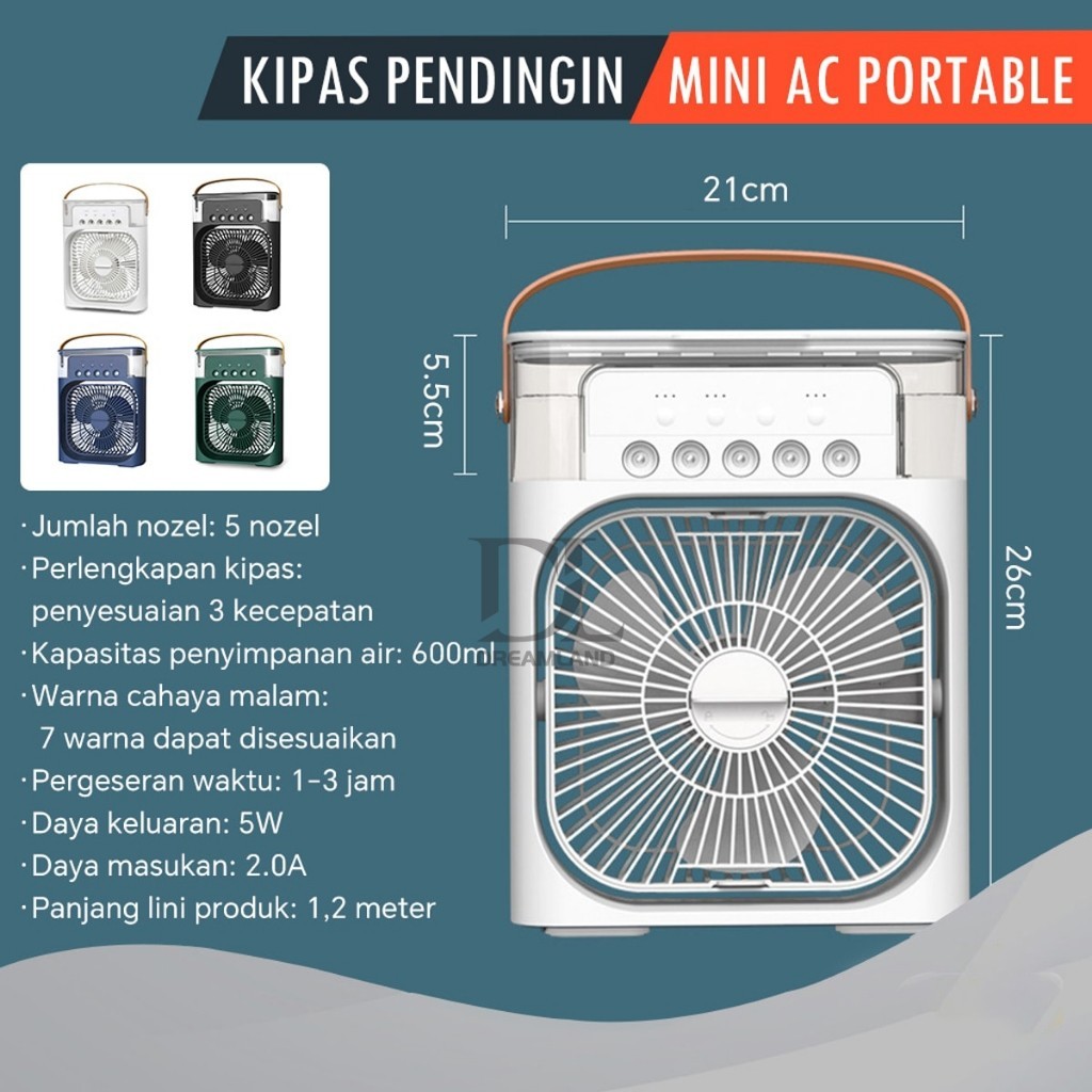 Jual Kipas Angin Pendingin Udara Portabel, Mini Ac Kipas kabut Portable ...